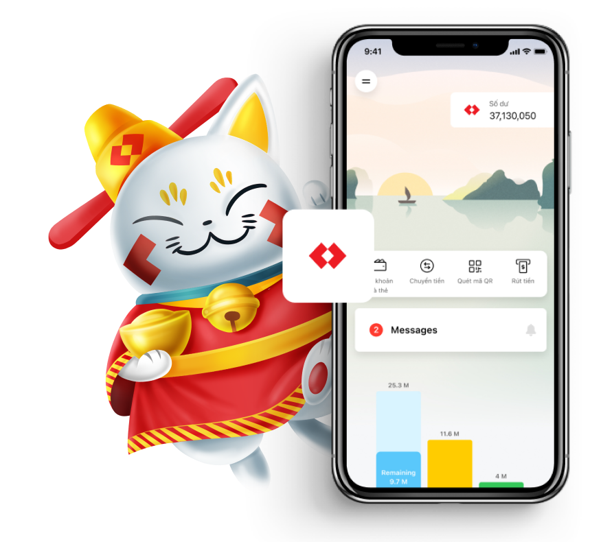 Đón mèo đại cát | Techcombank